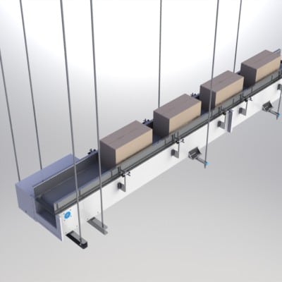 Inclines / Ceiling Hung - Plastic Conveyors - Powered Conveyors